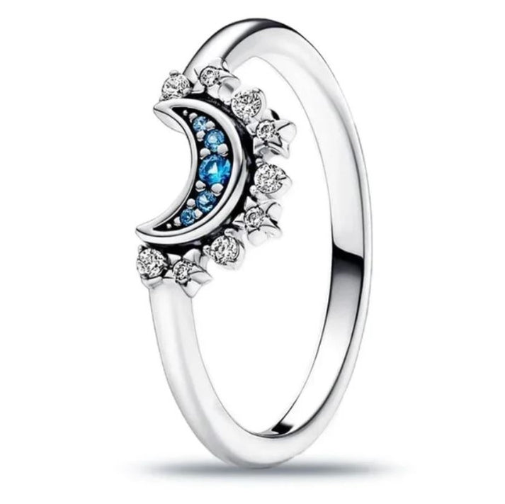 Anillo Plata S925 Luna Plateada – FlomerMX